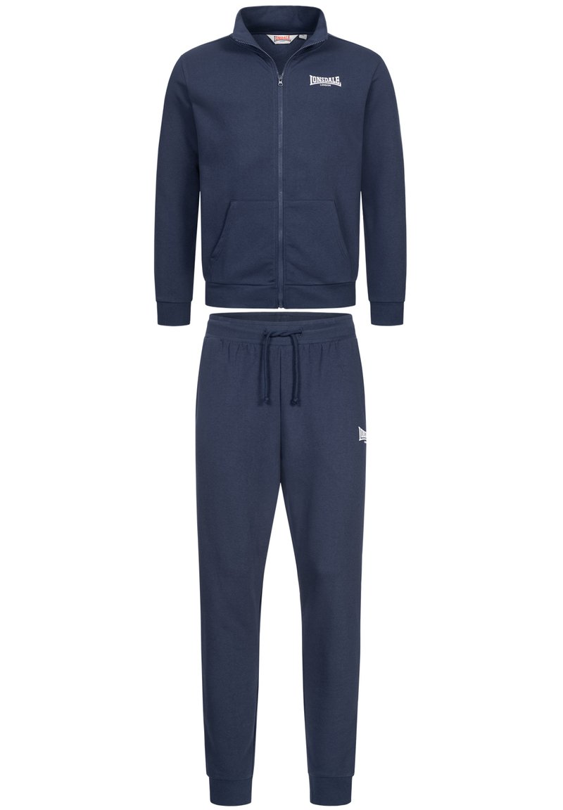 Lonsdale NORMALE PASSFORM BOGNIBRAE SET - Tepláková souprava - navy white/tmavě modrá - Zalando.cz
