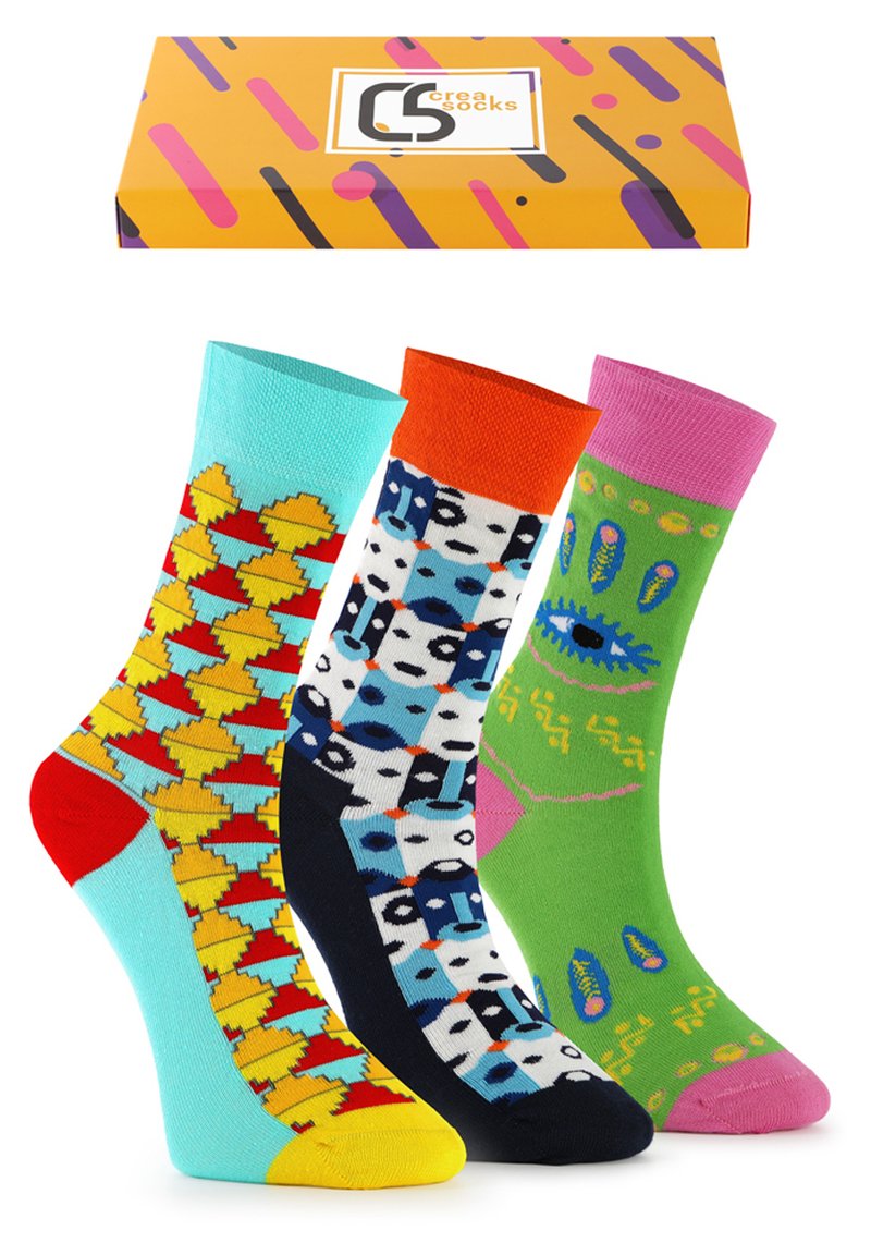 Crea Socks PUZZLE 3 PAIRS - Calze - multi color/multicolore - Zalando.it