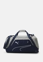Puma FUNDAMENTALS UNISEX - Sports bag - navy/concrete gray/dark blue ...