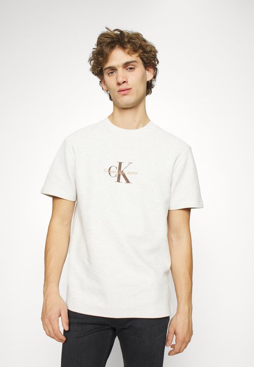 Calvin Klein Jeans MONOLOGO TEE UNISEX - T-Shirt print - black/schwarz - Zalando.ch