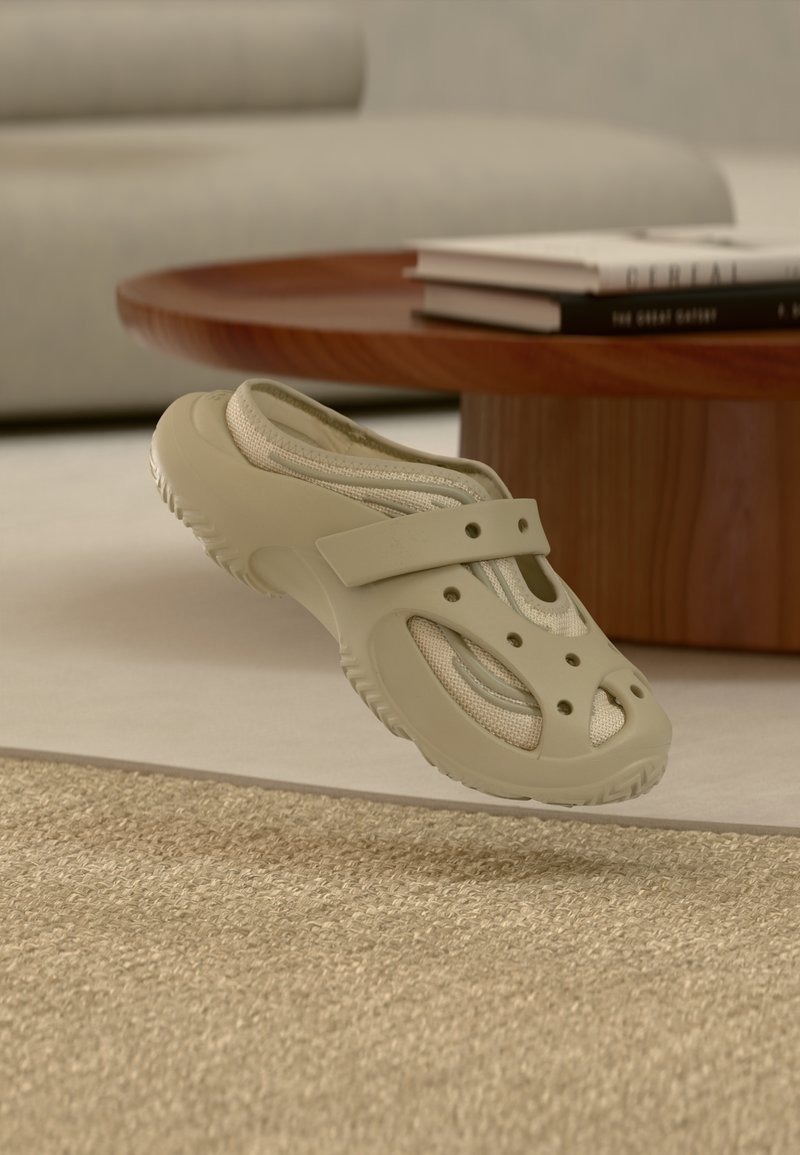 Crocs CAGED MULE - Mules - white/taupe - Zalando.co.uk