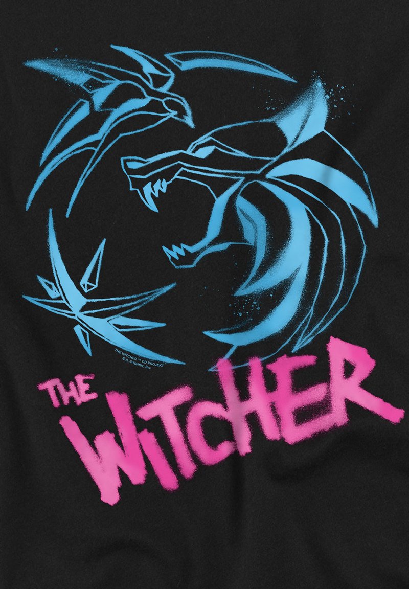 NETFLIX THE WITCHER GRAFFITI SPRAY CREST - T-Shirt print - black ...