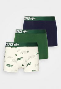 Lacoste 3 PACK - Chiloți boxer - flour/navy blue/green/verde - Zalando.ro