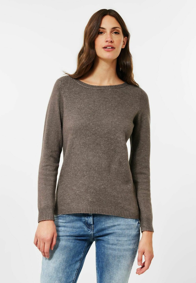 Cecil COSY - Jumper - braun/mottled dark brown - Zalando