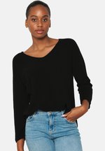 LolaLiza WITH V-NECK - Jumper - black - Zalando.de