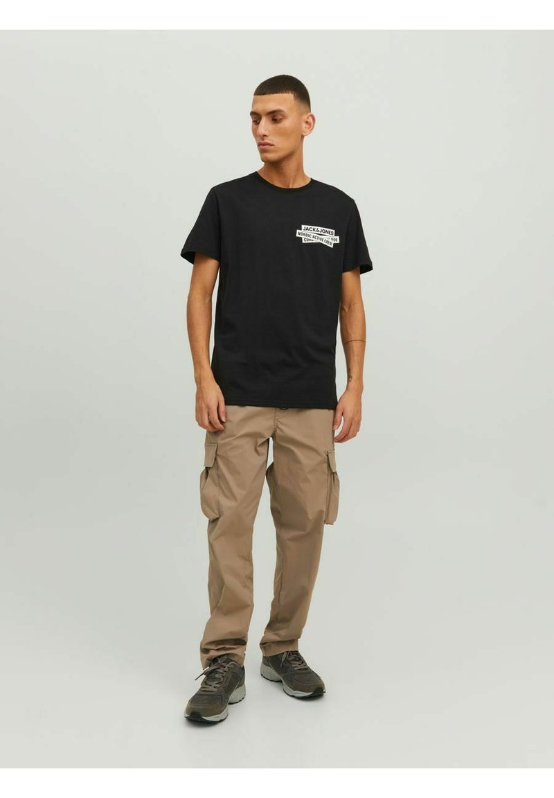 Jack & Jones LOGO - Trükipildiga T-särk - black/must - Zalando.ee