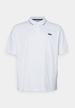 Calvin Klein TIPPING - Piké - bright white/vit - Zalando.se