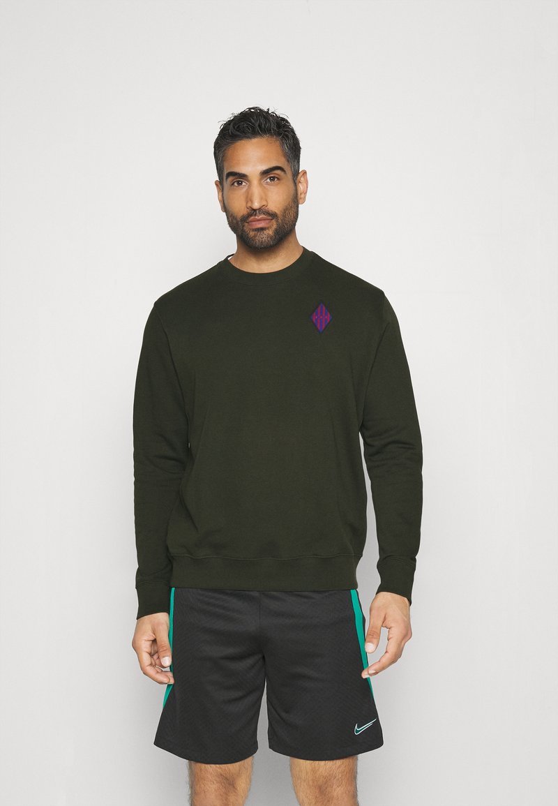 Nike Performance FC BARCELONA CLUB CREW - Sweatshirt - sequoia/black/oliv - Zalando.at