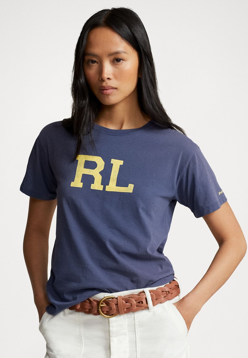 Polo Ralph Lauren TEE SHORT SLEEVE - T-shirt imprimé - boston navy/bleu - ZALANDO.FR