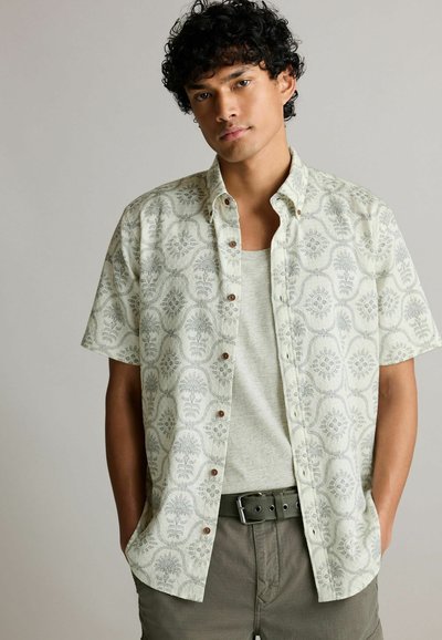 Next GEO PRINTED SHORT SLEEVE SHIRT - Hemd - navy blue/blau - Zalando.ch