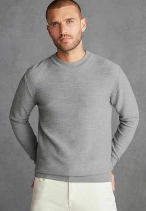 TOM TAILOR Strickpullover - grey heather melange/grau - Zalando.de