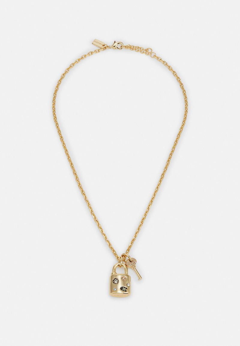 Coach NECKLACE PADLOCK SHORT PENDANT - Colier - gold-coloured/auriu - Zalando.ro