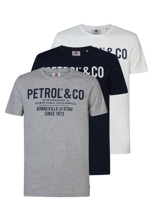 Petrol Industries 3 PACK - T-Shirt print - diverse/rot - Zalando.ch
