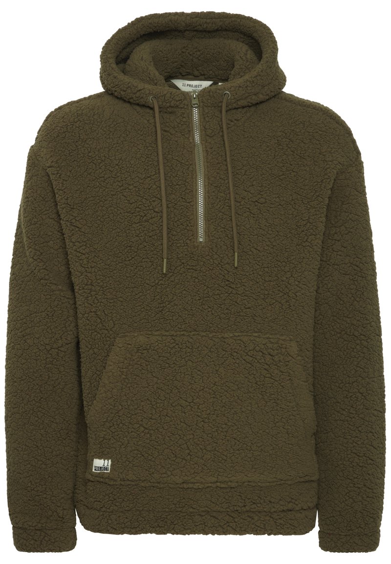 11 Project PRDAEG TEDDY - Jersey con capucha - ivy green/verde abeto ...