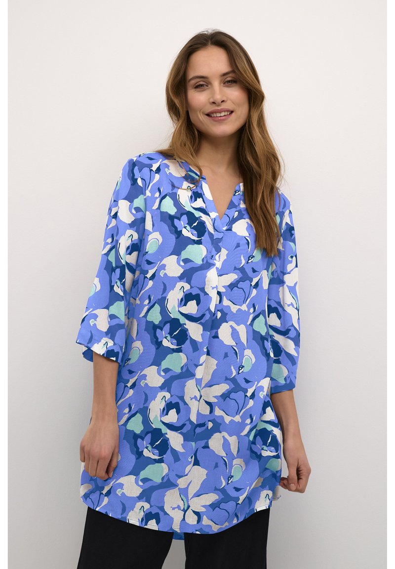 Kaffe BPMILLA - Tunika - blue graphic flower print/blau - Zalando.de