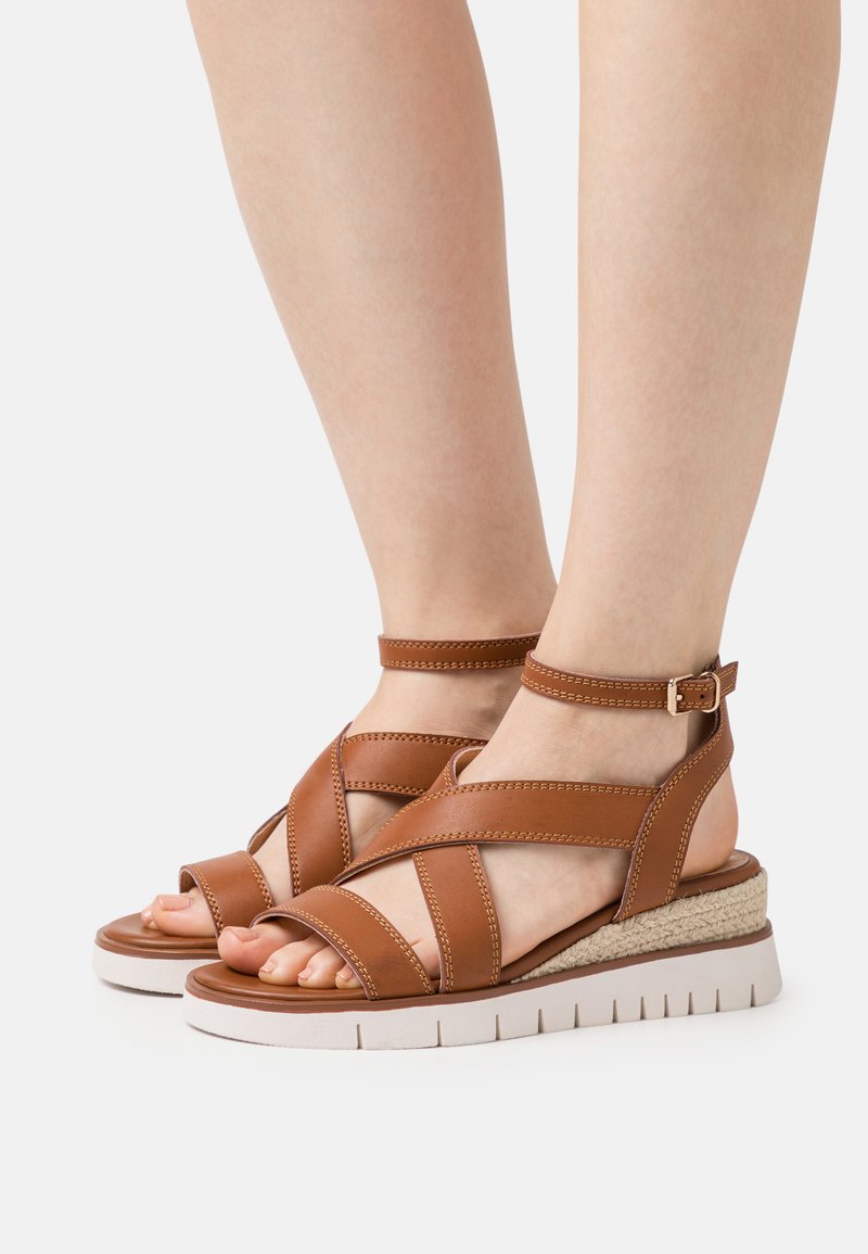 mtng KLEIN - Wedge sandals - brown - Zalando.ie
