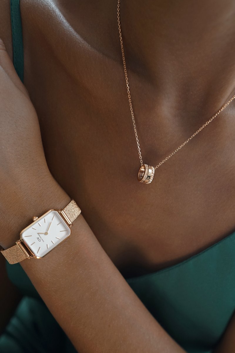 Daniel Wellington Elevation Necklace - Necklace - rose gold-coloured ...