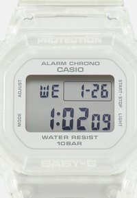 Casio Digitalure - transparent white/hvid - Zalando.dk