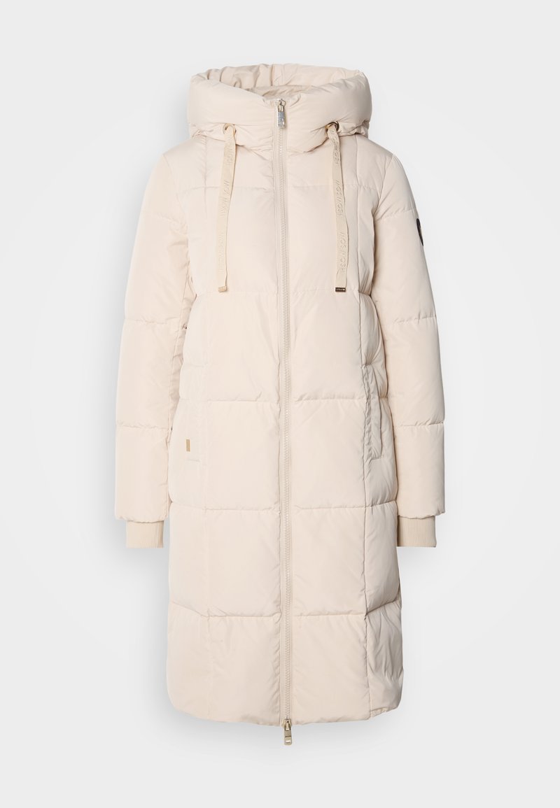 Mos Mosh SQUARE COAT - Tollkabát - wood ash/fehér - Zalando.hu