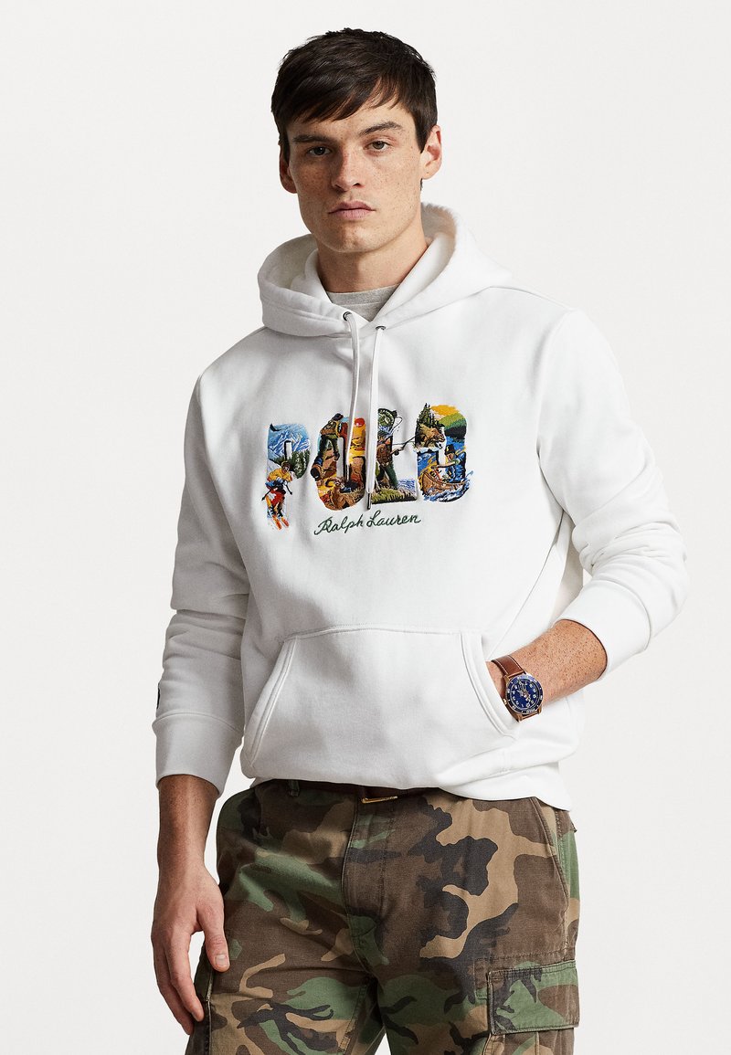 Polo Ralph Lauren Hood Long Sleeve Sweat à Capuche White Blanc