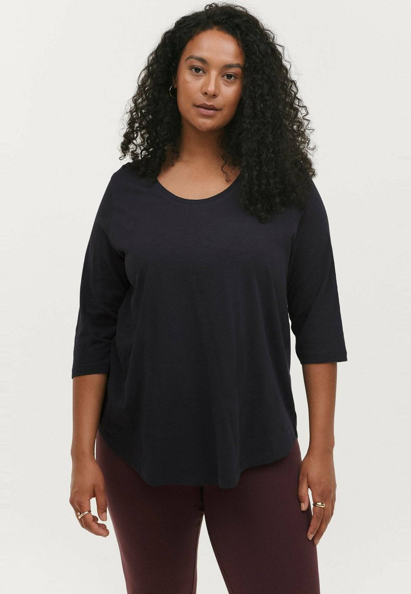 Ellos Plus collection KATE - Longsleeve - schwarz/zwart - Zalando.be