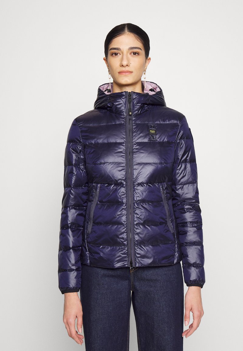Blauer BASIC HOOD - Daunenjacke - navy/dunkelblau - Zalando.at