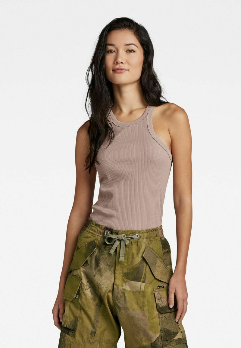 G-Star ITALIAN UTILITY ULTRA SLIM - Top - dumic/paars - Zalando.nl