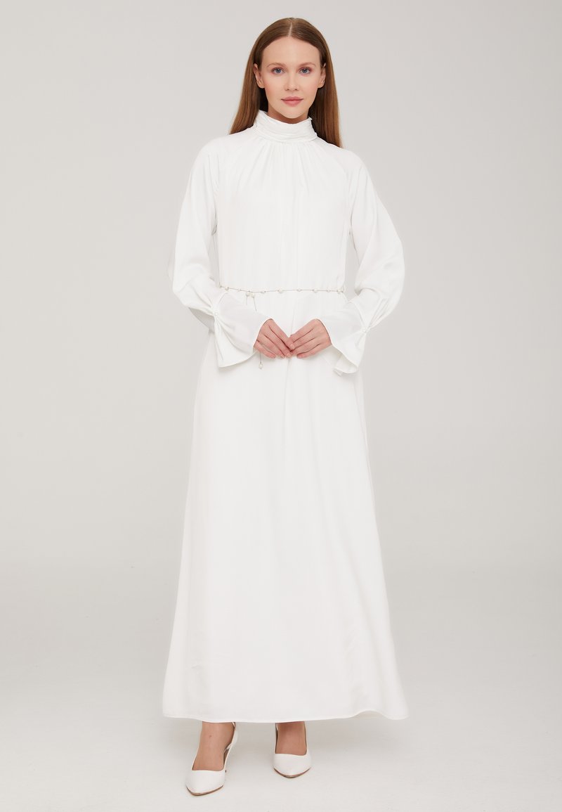 Armine PEARL BELTED - Maxi-jurk - white/wit - Zalando.nl