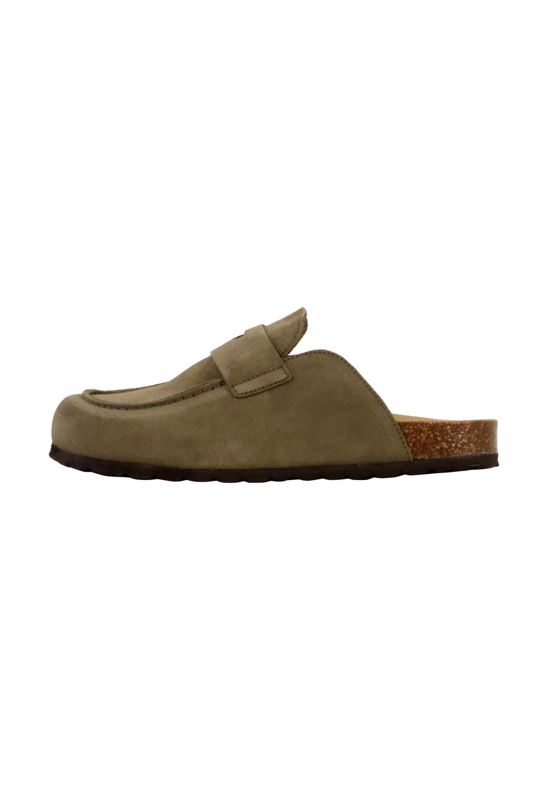 Divine Factory MOCASSIN NOGA GASSIRETTE - Muiltjes - kaki/groen ...