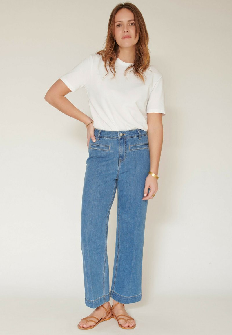 MKT Studio PELIGRINI WILSON - Jean droit - blue/denim bleu gris ...