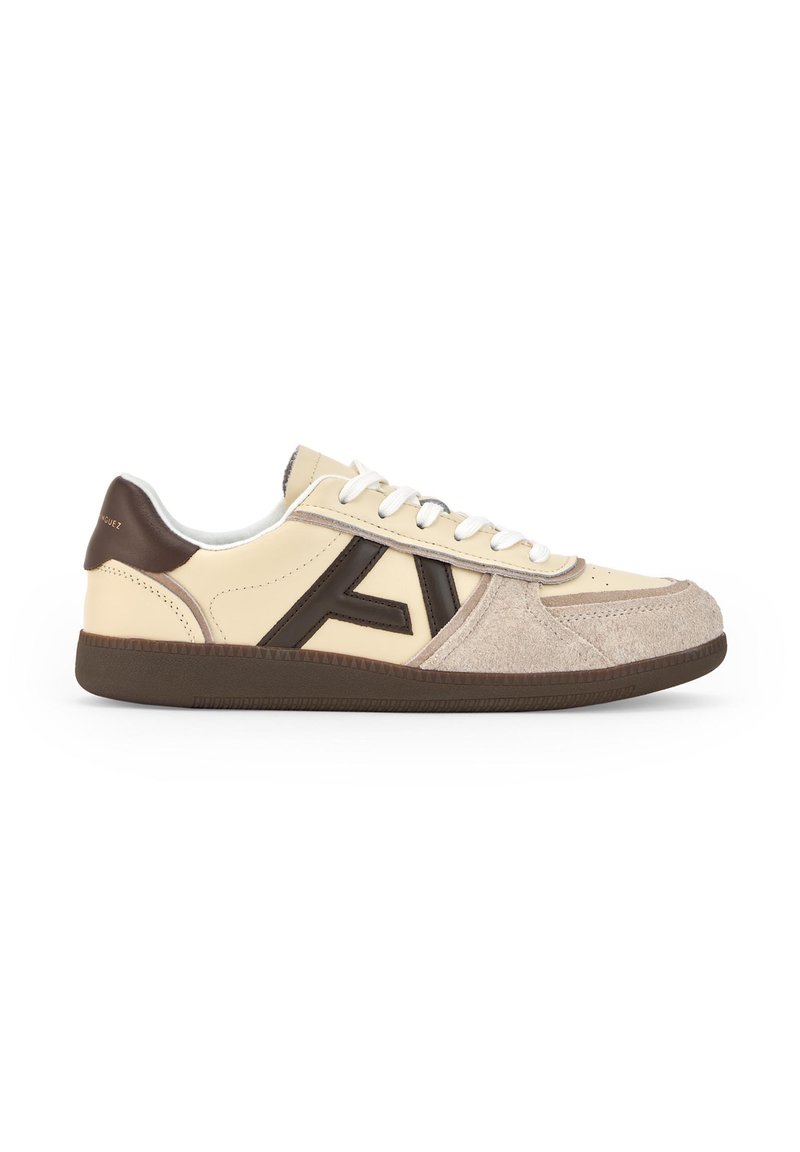 ADOLFO DOMINGUEZ LOGO SNEAKERS - Sneakers laag - light cream/beige ...