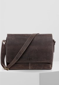 SID & VAIN XL MESSENGER BAG SPENCER 15" - Notebooktasche - dunkelbraun ...
