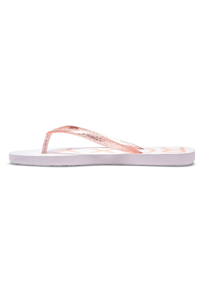 Roxy VIVA SPARKLE - Tongs - white orange pink/écru - ZALANDO.FR