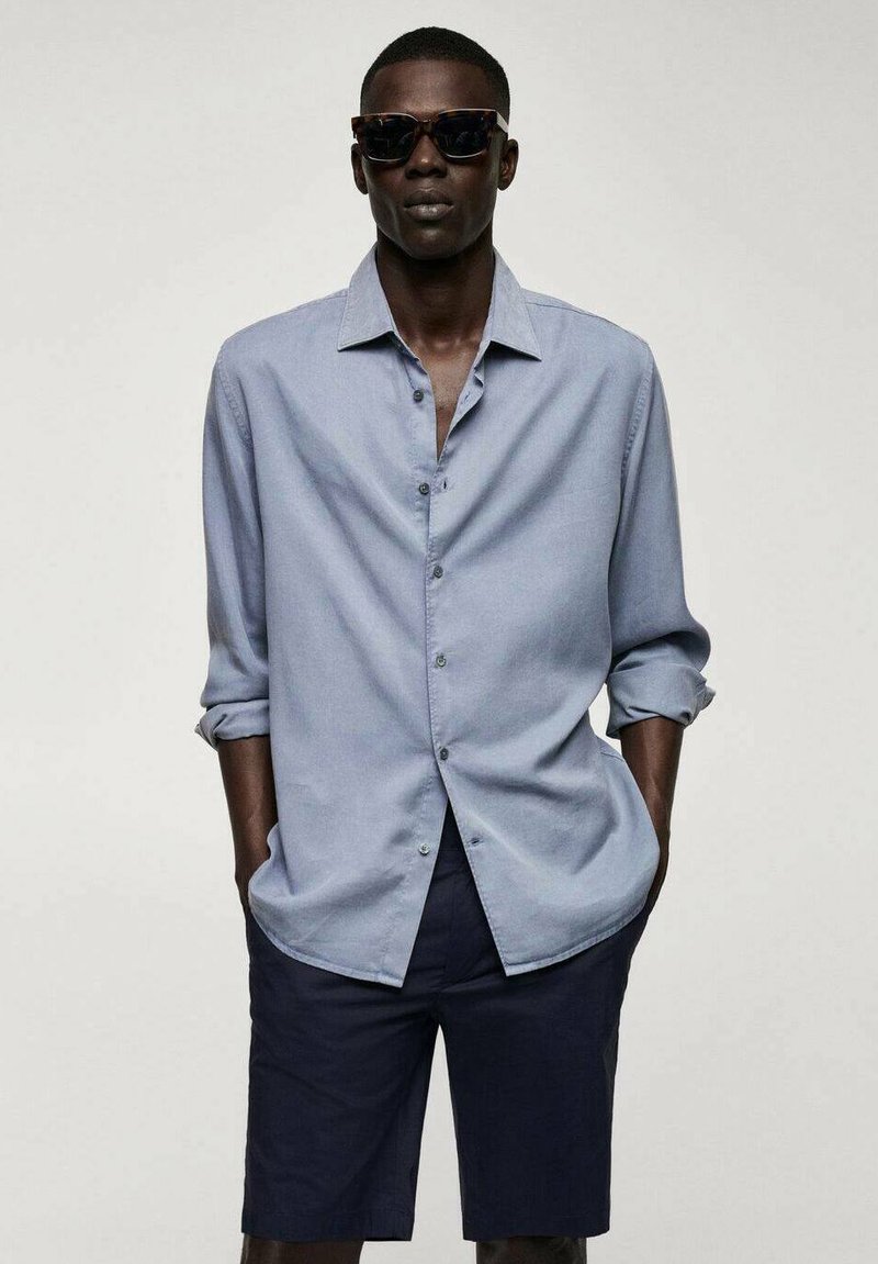 Mango MENORCA - Shirt - gris anthracite/blue-grey - Zalando.ie