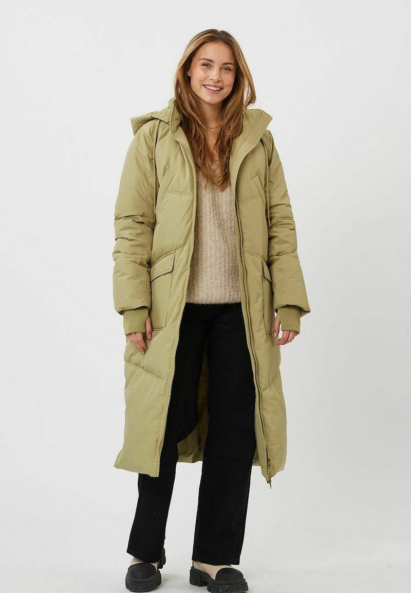 Moves AMMILUNA - Manteau d'hiver - boa/vert - ZALANDO.FR