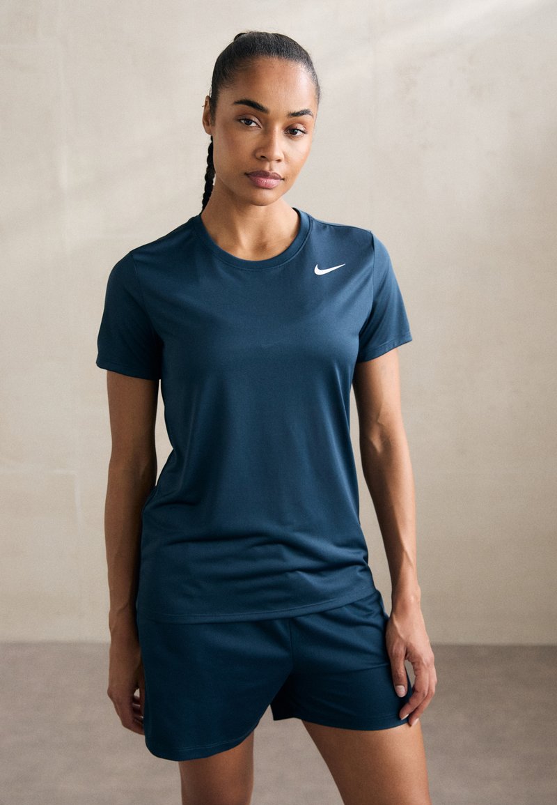 Nike Performance Tee Sport T Shirt Armory Navy Blauw Zalando Nl
