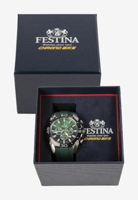 Festina CHRONO BIKE - Chronograph - Silver, Medium Green/grün - Zalando.de