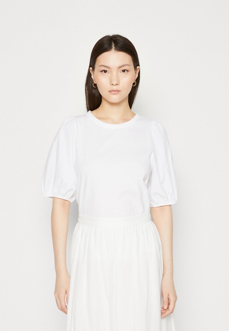 MSCH Copenhagen DARIENE LOGAN - Basic T-shirt - bright white/white ...