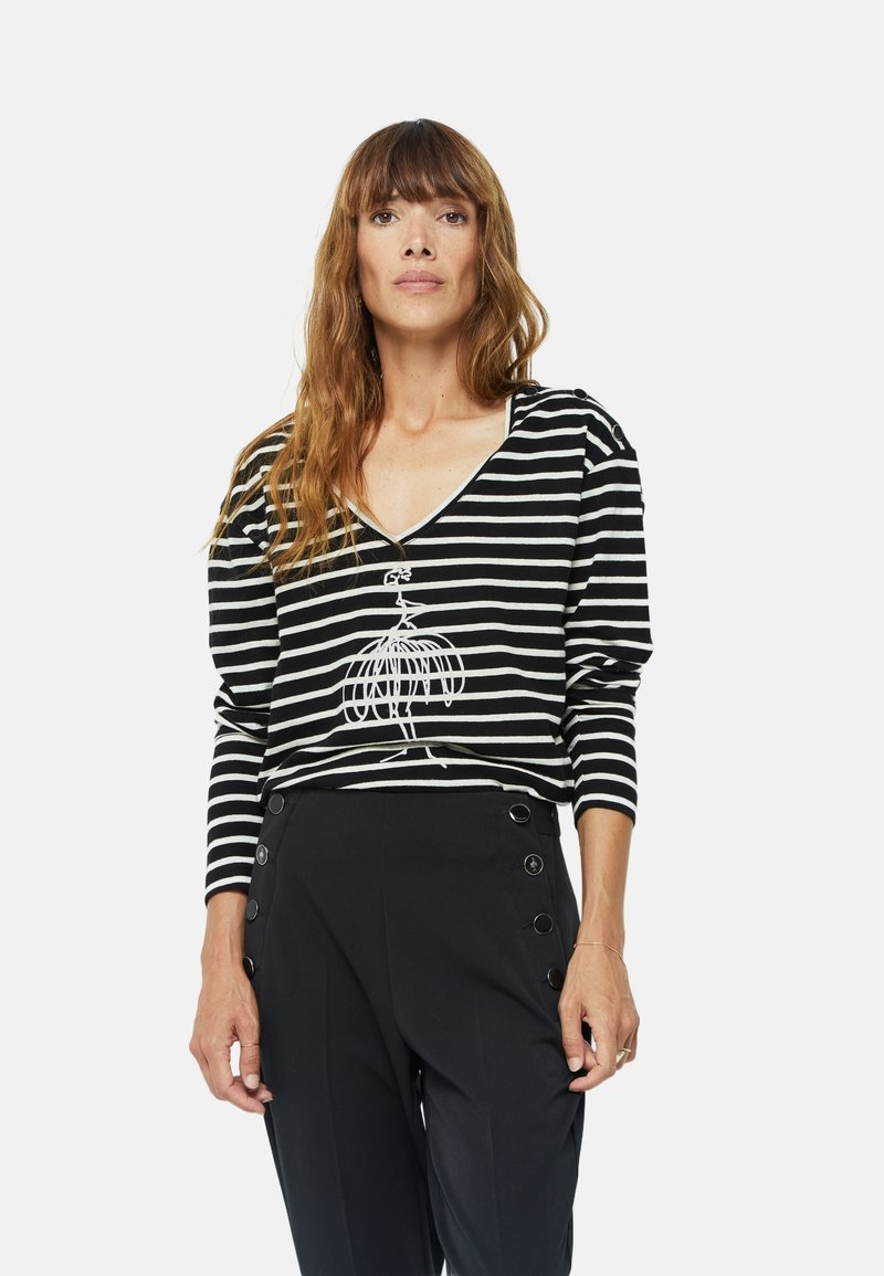 One Step MARA - Longsleeve - black white/zwart - Zalando.nl