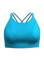 Smartwool INTRAKNIT STRAPPY - Sport-bh met light support - pool blue ...
