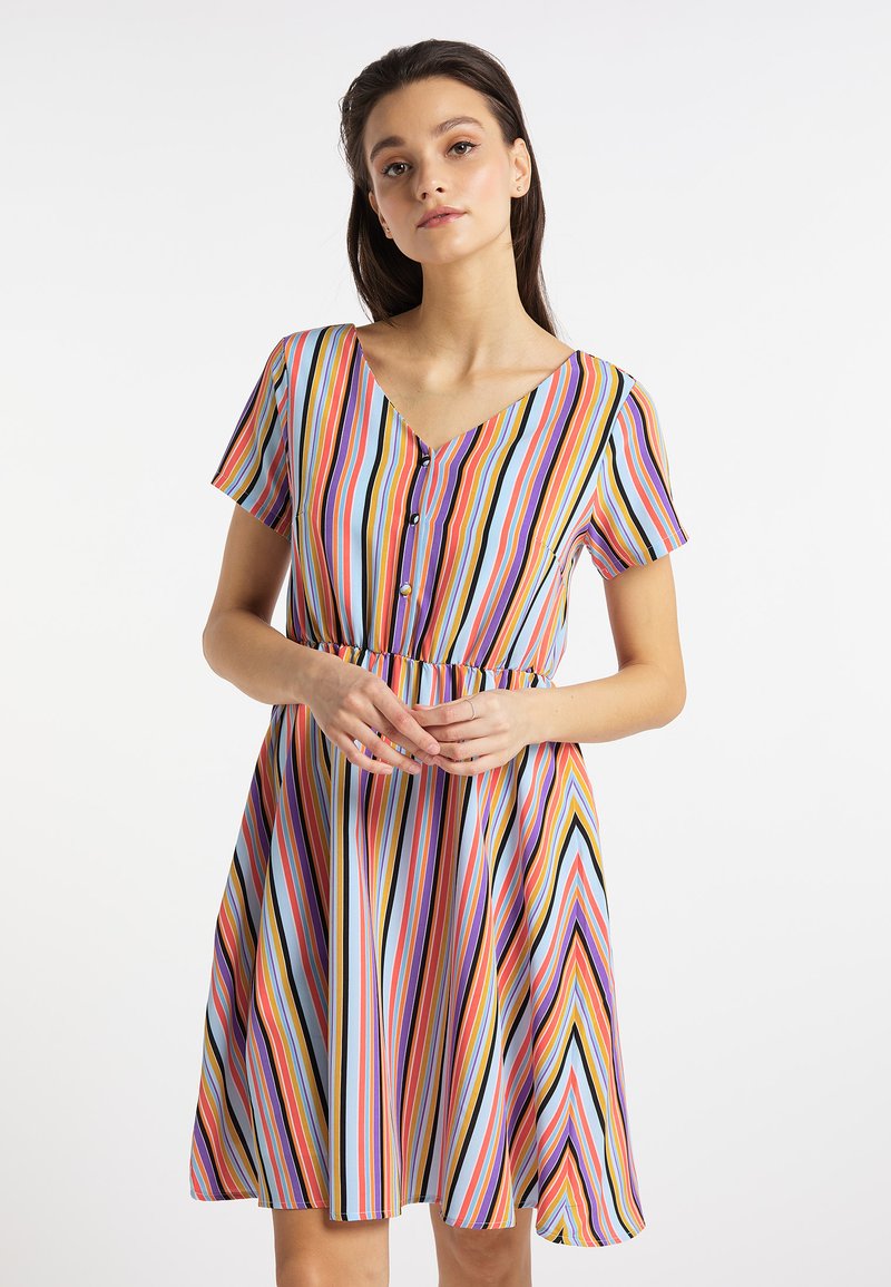 usha USHA QISHA - Jurk - hellblau mehrfarbig/lichtblauw - Zalando.nl