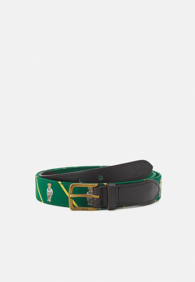Polo Ralph Lauren BEAR BELT MEDIUM - Riem - new forest/meerkleurig ...