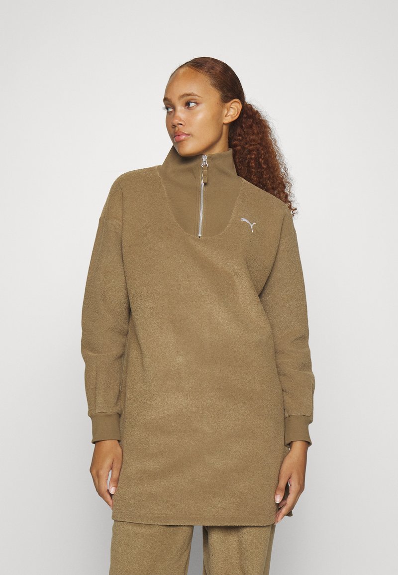 Puma HER WINTERIZED - Fliisdžemper - chocolate chip/pruun - Zalando.ee