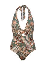 Marc & André HAZEL - Badeanzug - olive multi/sand - Zalando.at