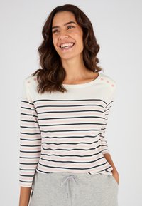 Damart RAYÉ INTERLOCK - Jumper - rayé rose marine/pink - Zalando