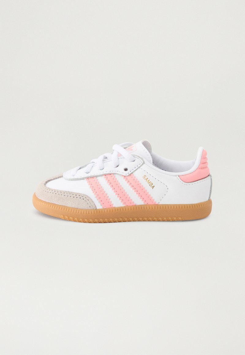 adidas Originals SAMBA OG UNISEX - Trainers - white/semi pink spark/gum ...