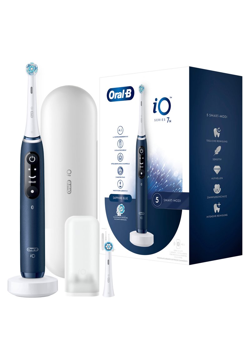 Oral-B ORAL-B ELEKTRISCHE ZAHNBÜRSTE - IO 7 + REISEETUI - SAPPHIRE BLUE ...