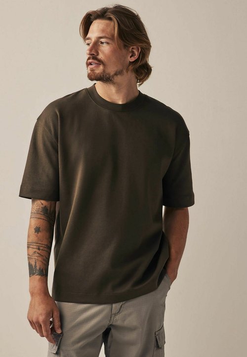 Next HEAVYWEIGHT - T-Shirt basic - mottled brown/braun meliert - Zalando.ch