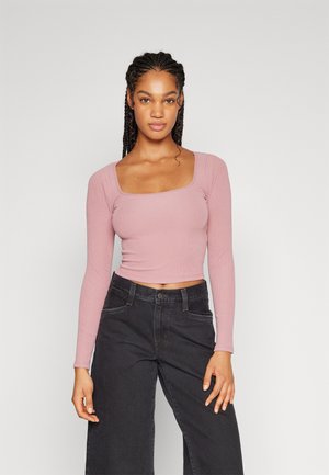 Hollister Co. LONG SLEEVE SQUARE NECK SIDE CINCH TOP - Longsleeve ...