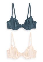 Next NON PAD BALCONY SMOOTHING 2 PACK STANDARD - Soutien-gorge invisible - teal blue ecru cream ...